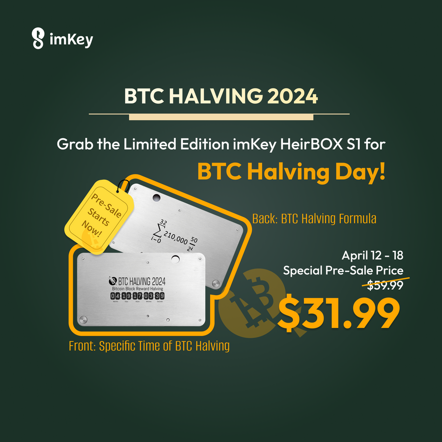 imKey Pro Hardware Wallet for Crypto Assets ｜imKey invested by imToken